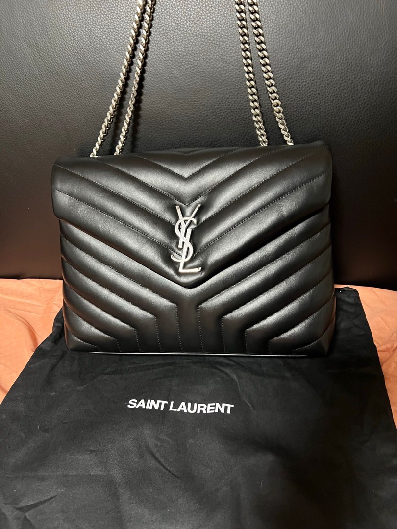 YSL LouLou Medium Chain Bag Leather from Europe, Women's Fashion, Bags ...
