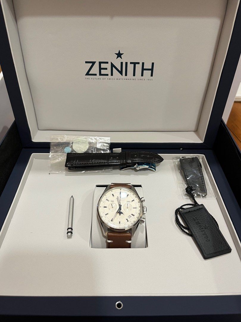 Zenith 410 full set, Luxury, Watches on Carousell