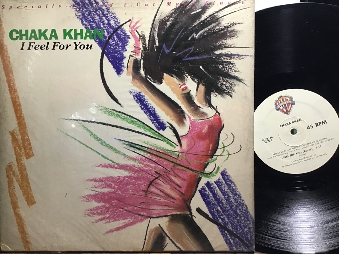 12 INCH Chaka Khan - I Feel For You OOP 12” VINYL RECORD Anubis Piring ...
