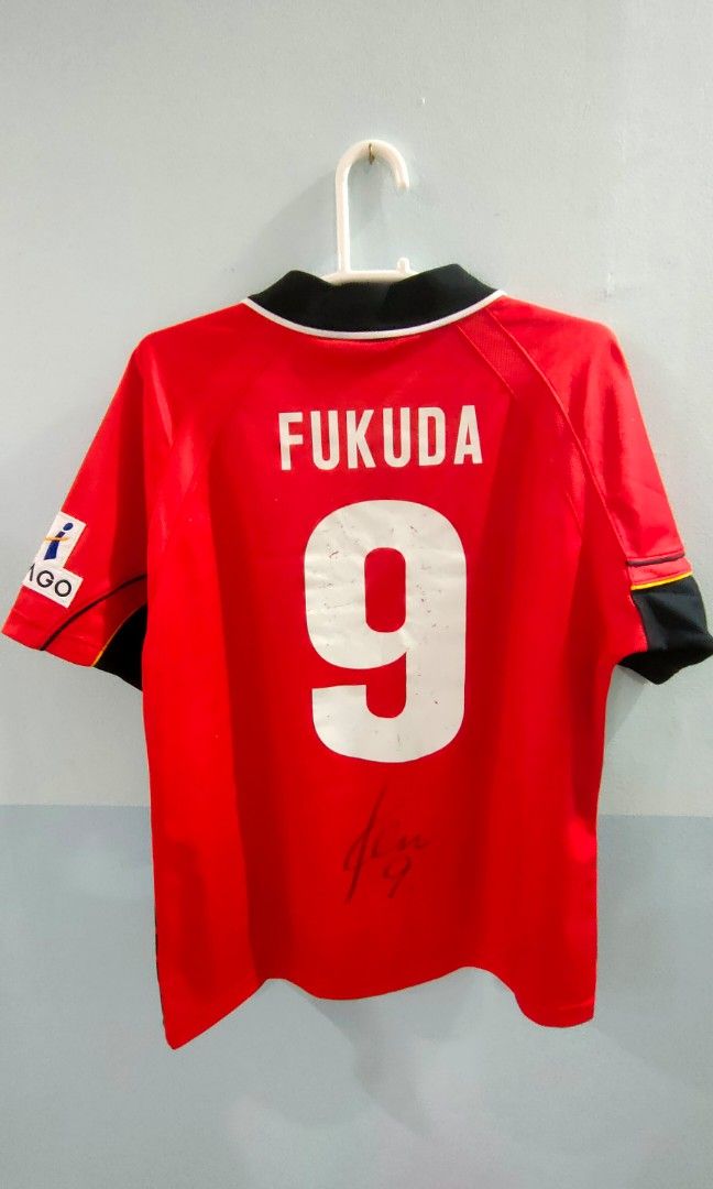 2001/2002 Nagoya Grampus KENJI FUKUDA Home Football Shirt on Carousell