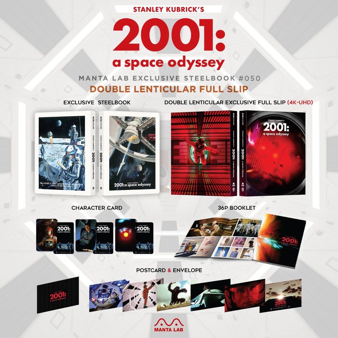 2001 A Space Odyssey Steelbook Manta Lab Full Slip / Double Lenticular ...