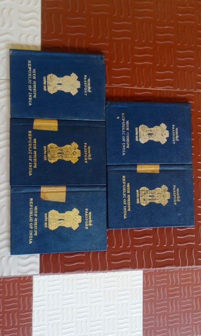 5 Indian Passports from a same Family . 2 passport holders well ...