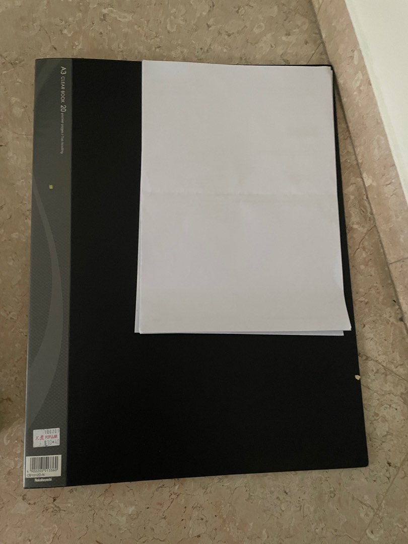 A3 clear folder pocket file, Hobbies & Toys, Stationery & Craft, Other ...