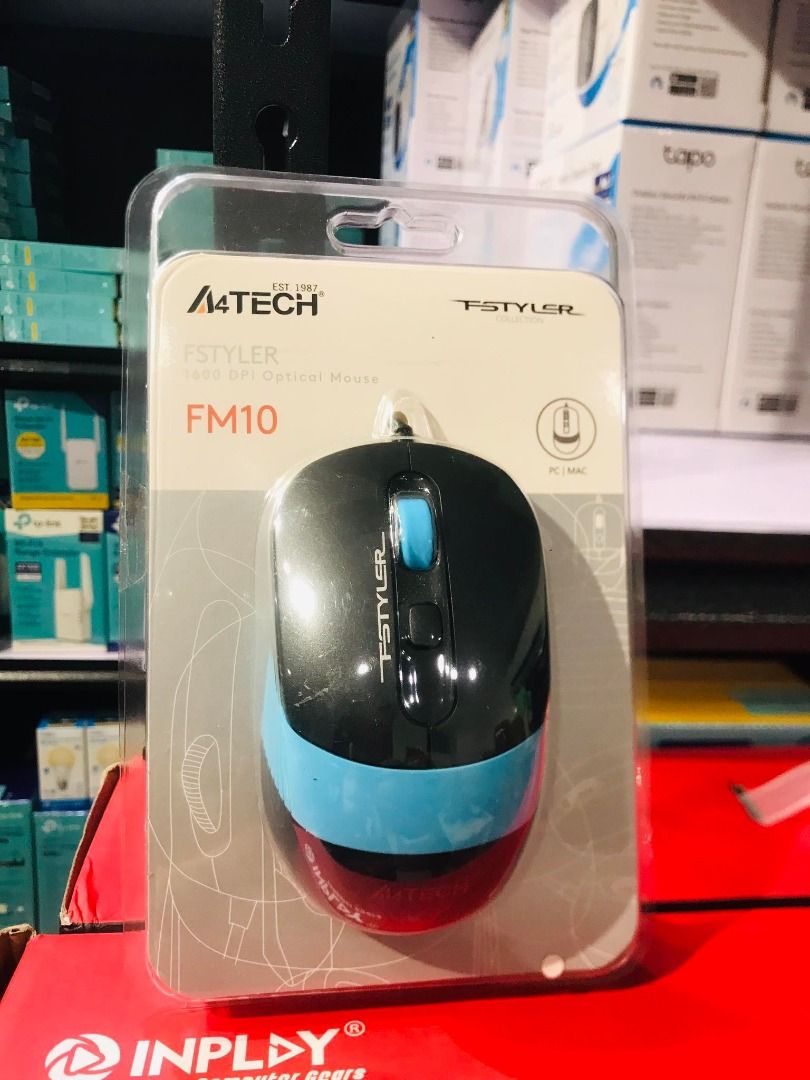 A4Tech Fstyler FM10 Wired Mouse USB Blue on Carousell