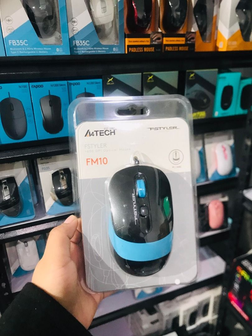 A4Tech Fstyler FM10 Wired Mouse USB Blue on Carousell