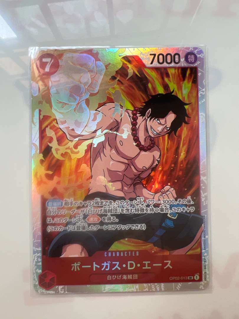 Ace One Piece Card, Hobbies & Toys, Toys & Games on Carousell