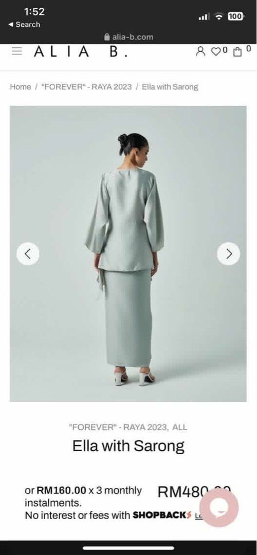 Alia B. Kurung 2023, Women's Fashion, Muslimah Fashion, Baju Kurung ...