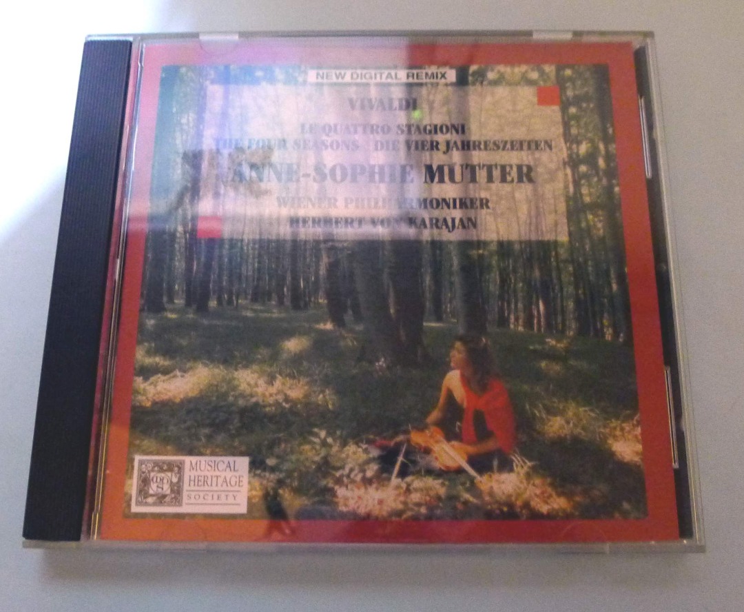 著名小提琴演奏家 Anne Sophie Mutter Vivaldi The Four Seasons 四季 美國版 古典樂 CD唱片 ...