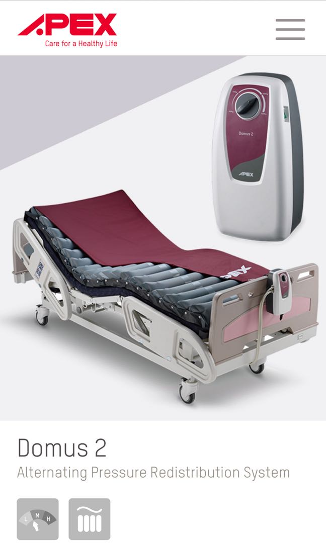 Apex Domus 2 (Alternating Pressure Redistribution System), Health ...
