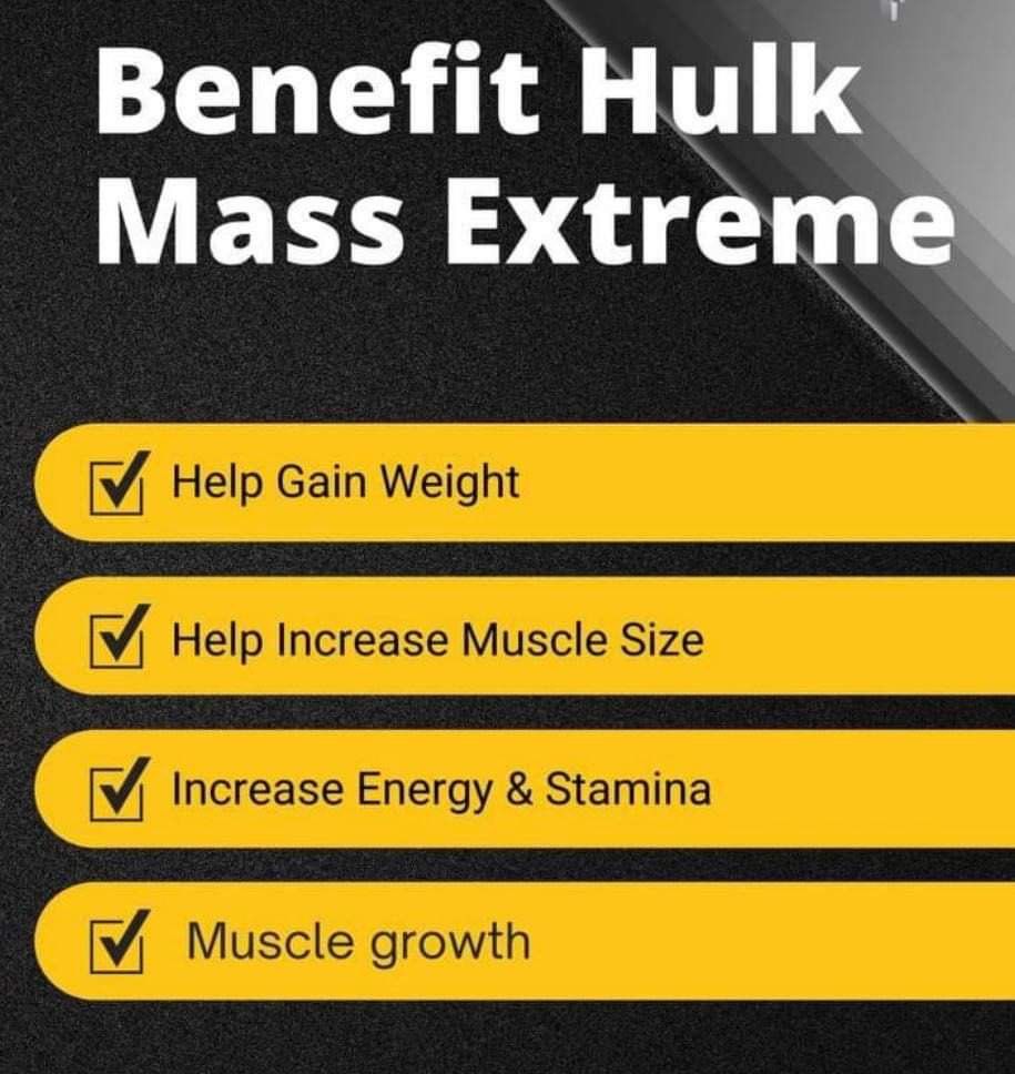 Azgard Hulk Mass Extreme Protein, Health & Nutrition, Health ...