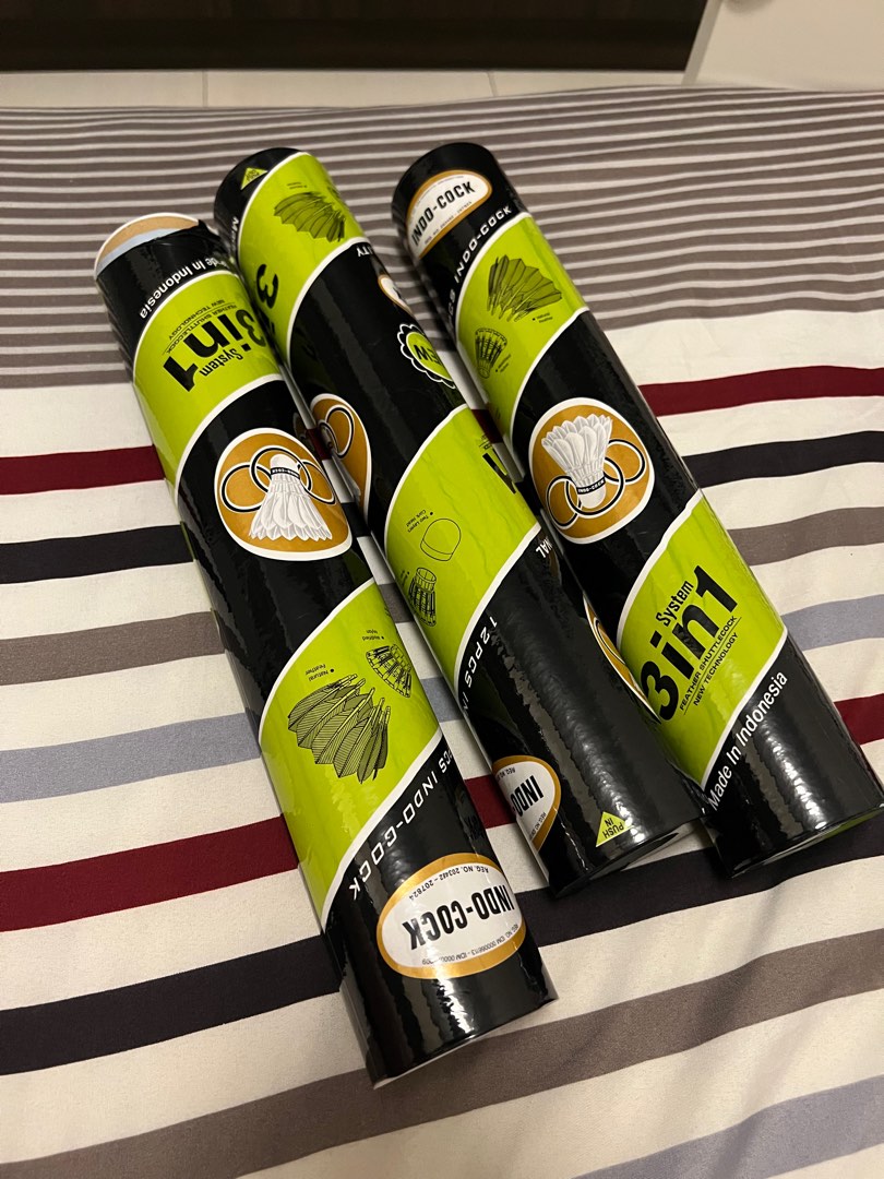 Badminton shuttlecock indo-cock, Sports Equipment, Sports & Games ...