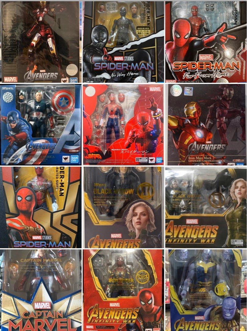BANDAI SHF S.H.FIGUARTS MARVEL SERIES FIGURE, Hobbies & Toys, Toys ...