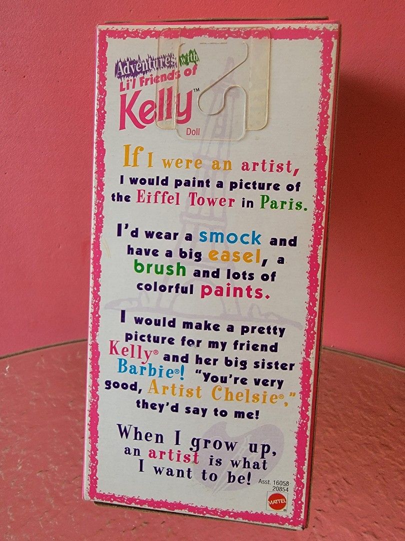 Barbie Li'l Friends of Kelly Artist Chelsie 16058-20854 Mattel, 1998 ...
