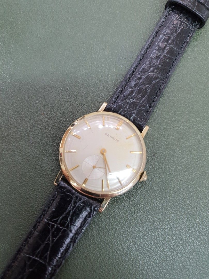 Benrus Sub Second Dial 10k RGP Winding Vintage Watch, Luxury, Watches ...