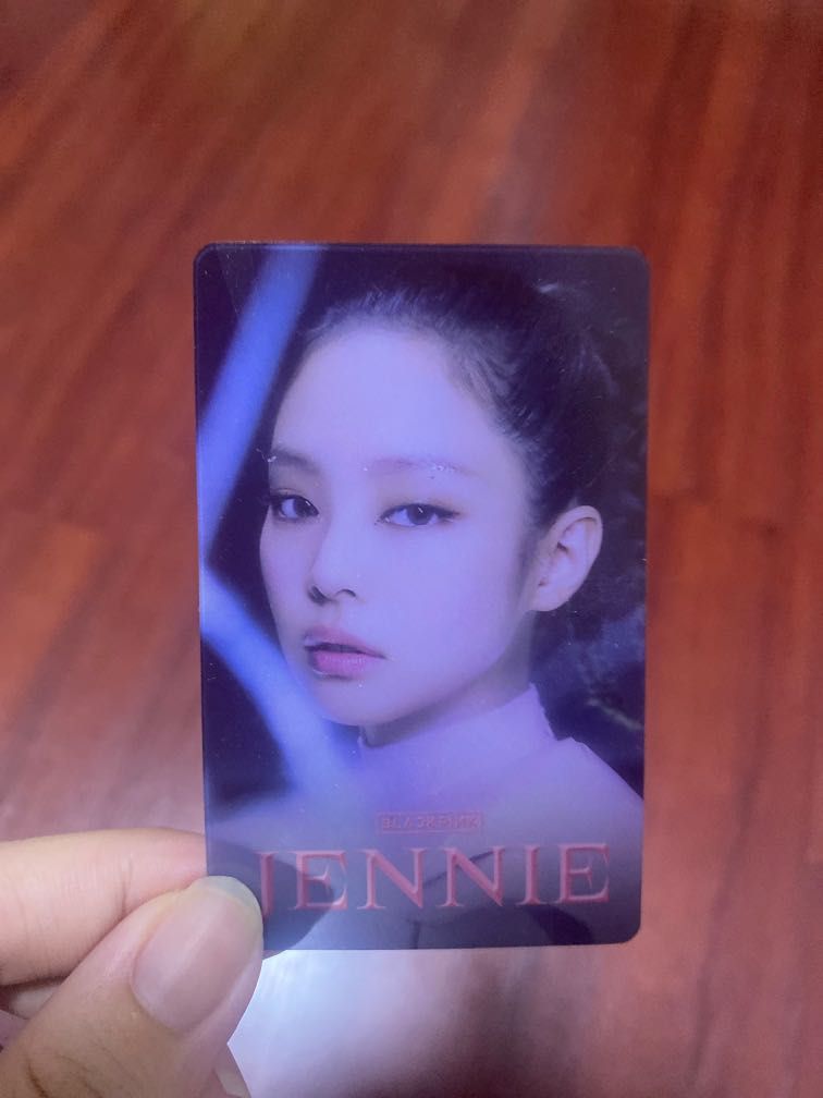 Blackpink Jennie transparent card pink venom, Hobbies & Toys ...