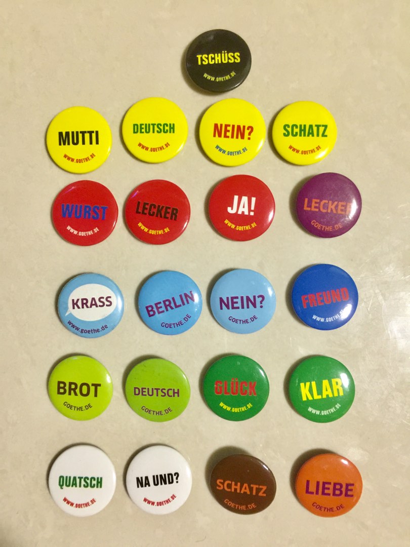 BNIP German Language Pin Button (10 For $10), Hobbies & Toys ...