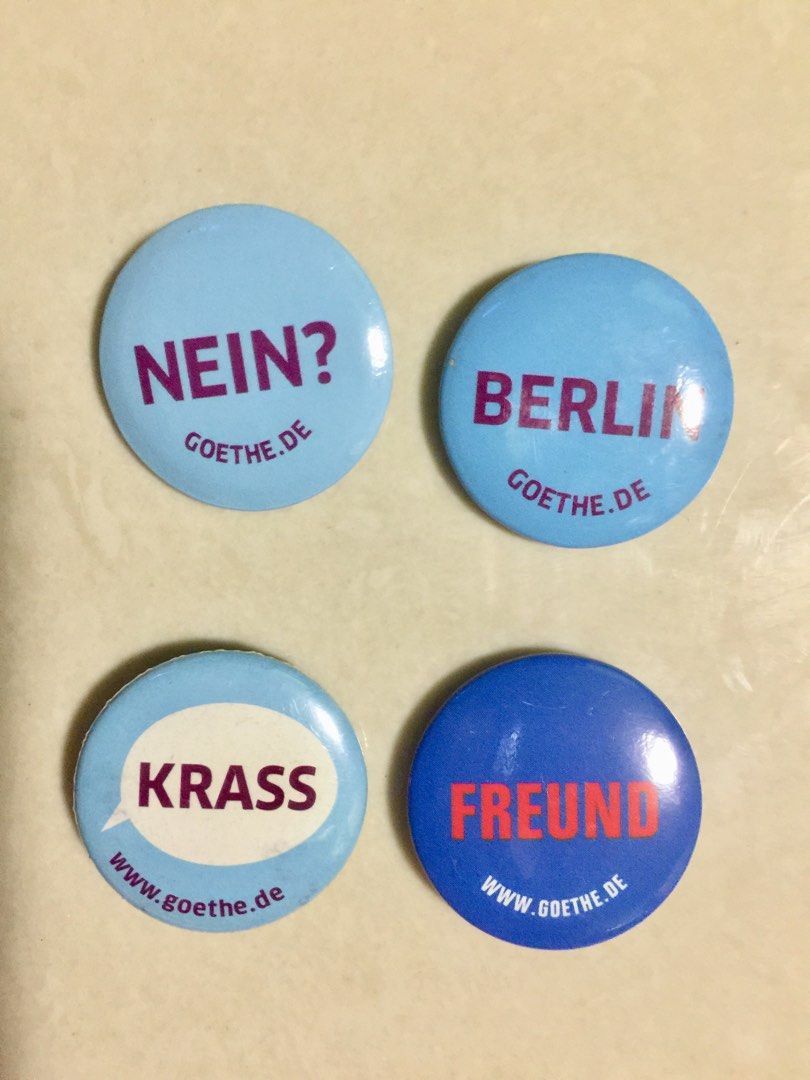 BNIP German Language Pin Button (10 For $10), Hobbies & Toys ...