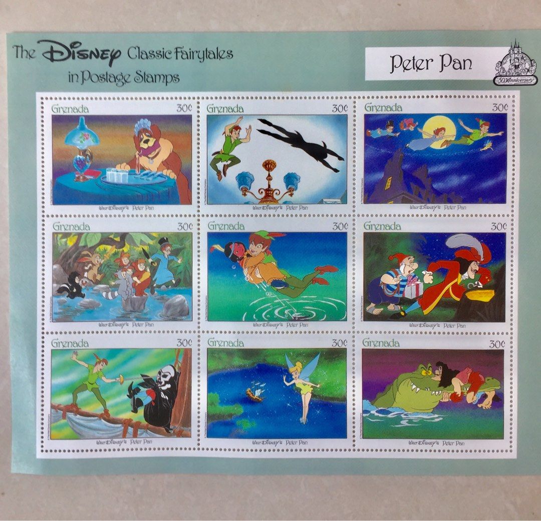 BNIP 1987 The WALT DISNEY Classic Fairytales In Postage Stamps, Hobbies ...
