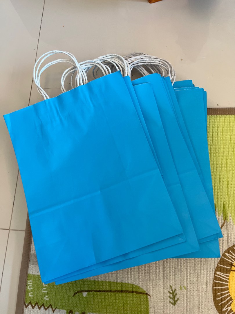 Brand new blue paper bags, Hobbies & Toys, Stationery & Craft, Other ...