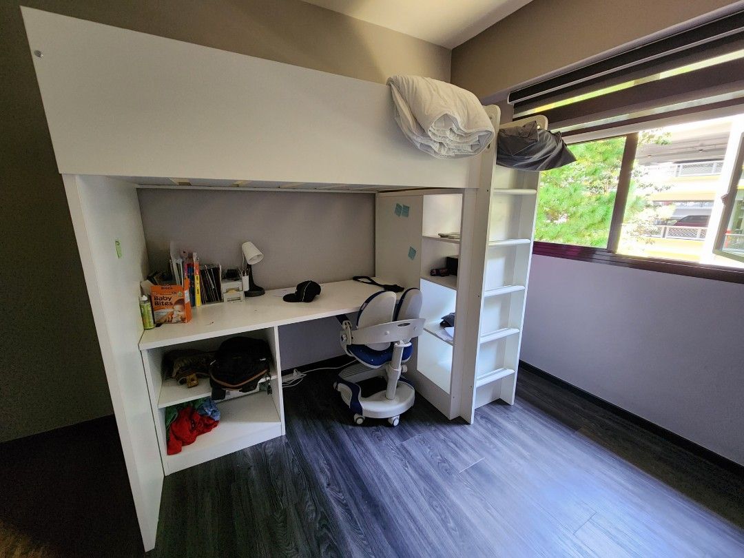 Bunk Bed with Study Table, Babies & Kids, Baby Nursery & Kids Furniture ...