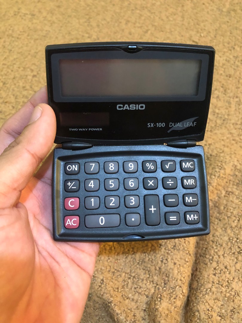 Casio dual leaf portable calculator on Carousell