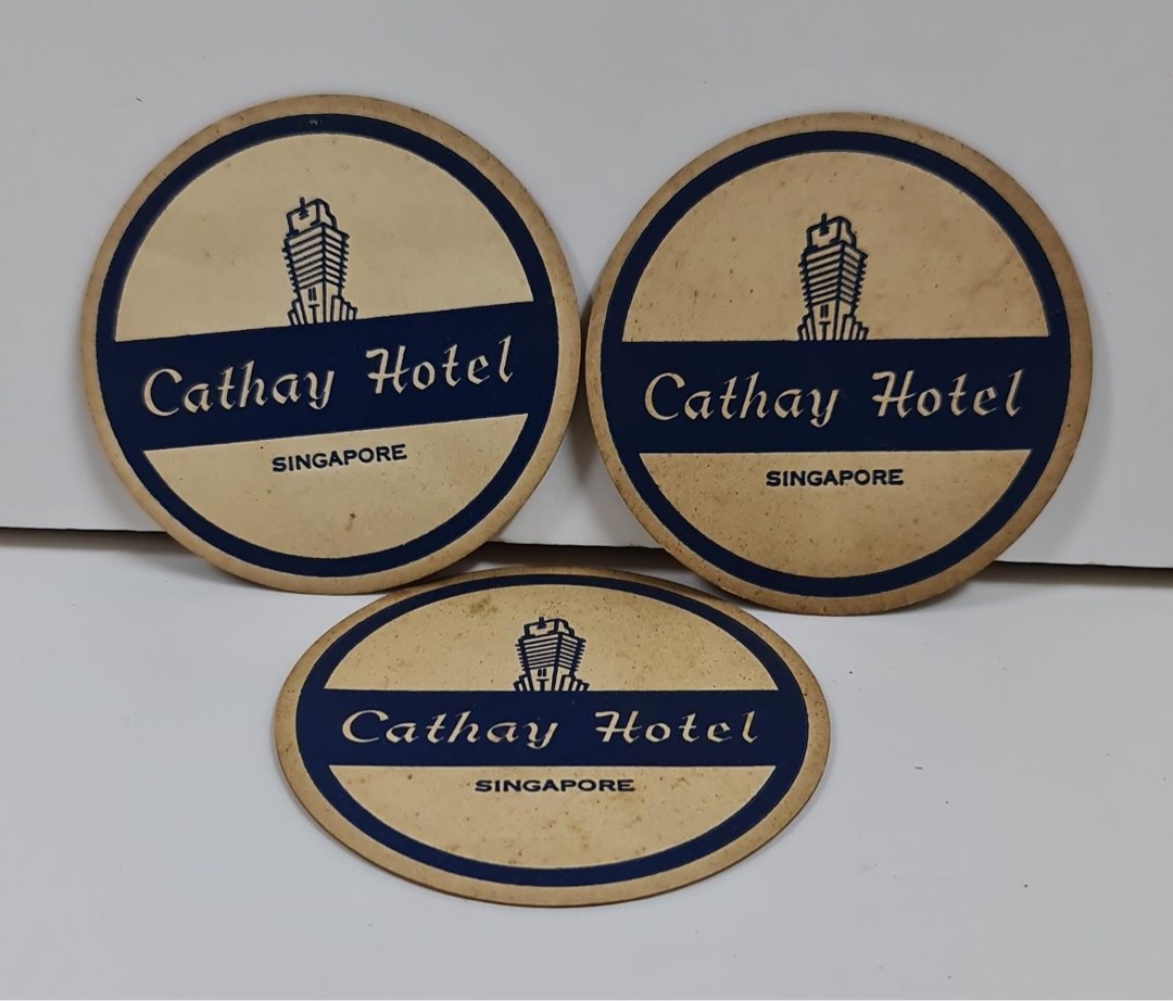 Cathay hotel Singapore tea coasters, Hobbies & Toys, Memorabilia ...