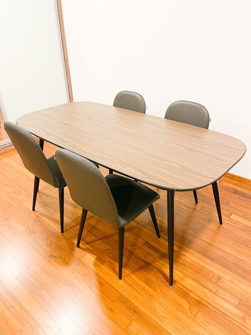 Cellini Modern Dining Table, Furniture & Home Living, Furniture, Tables ...