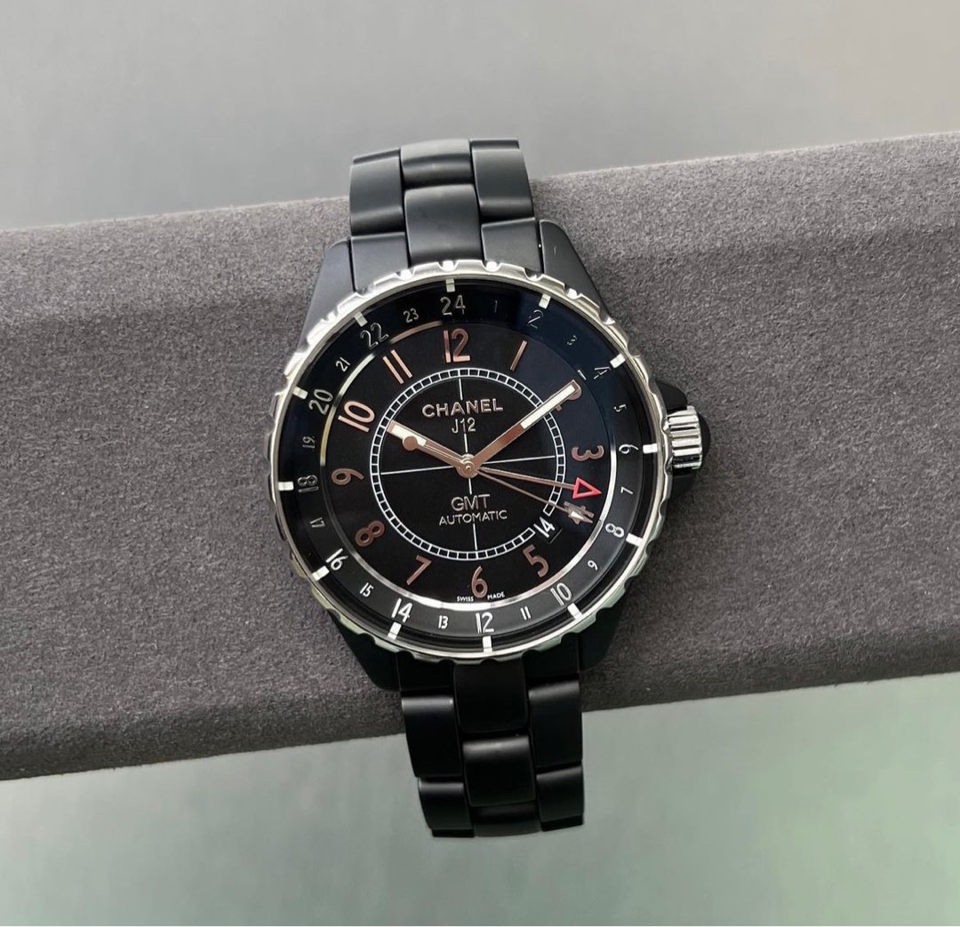 Chanel GMT Matte 41mm GMT Automatic Matte Black High Tech Ceramic ...