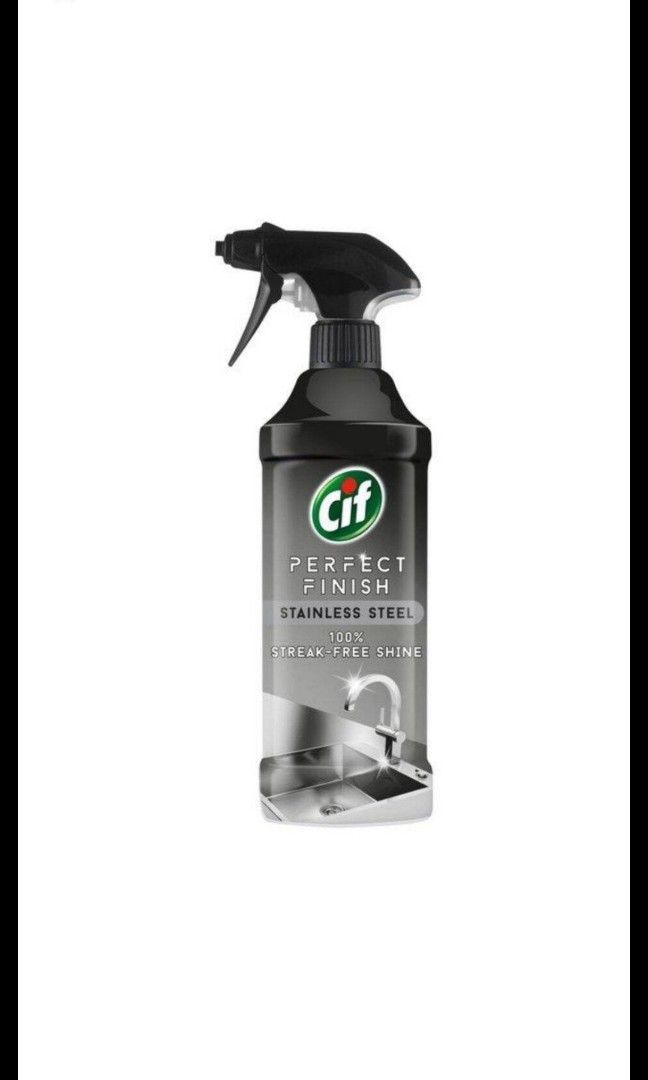 Cif Perfect Finish Stainless steel Cleaner Spray - 435 ml, Car ...