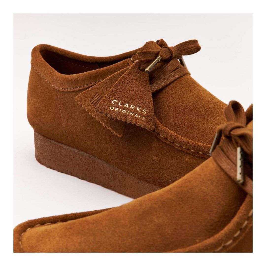 Clarks Originals Wallabee Low Suede 'Cola' on Carousell