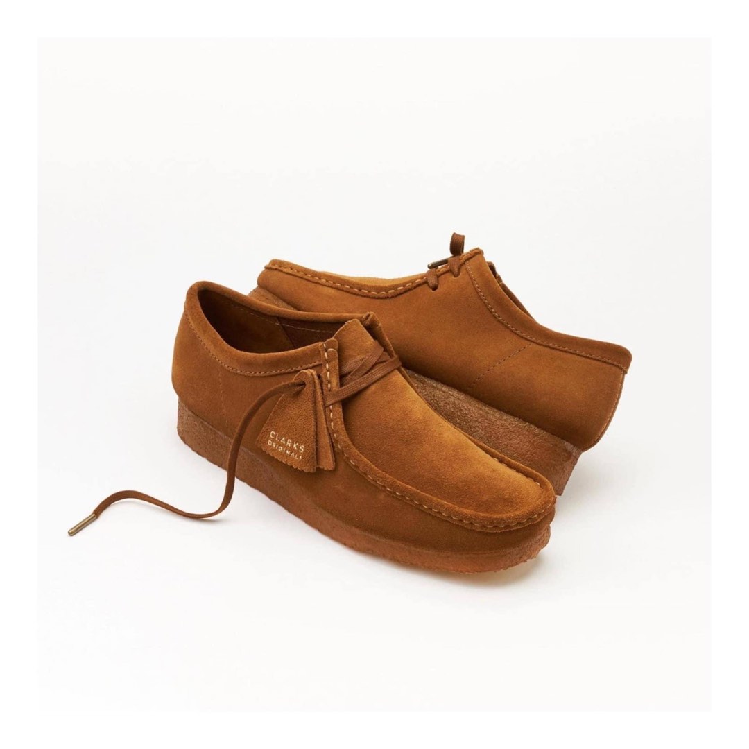 Clarks Originals Wallabee Low Suede 'Cola' on Carousell