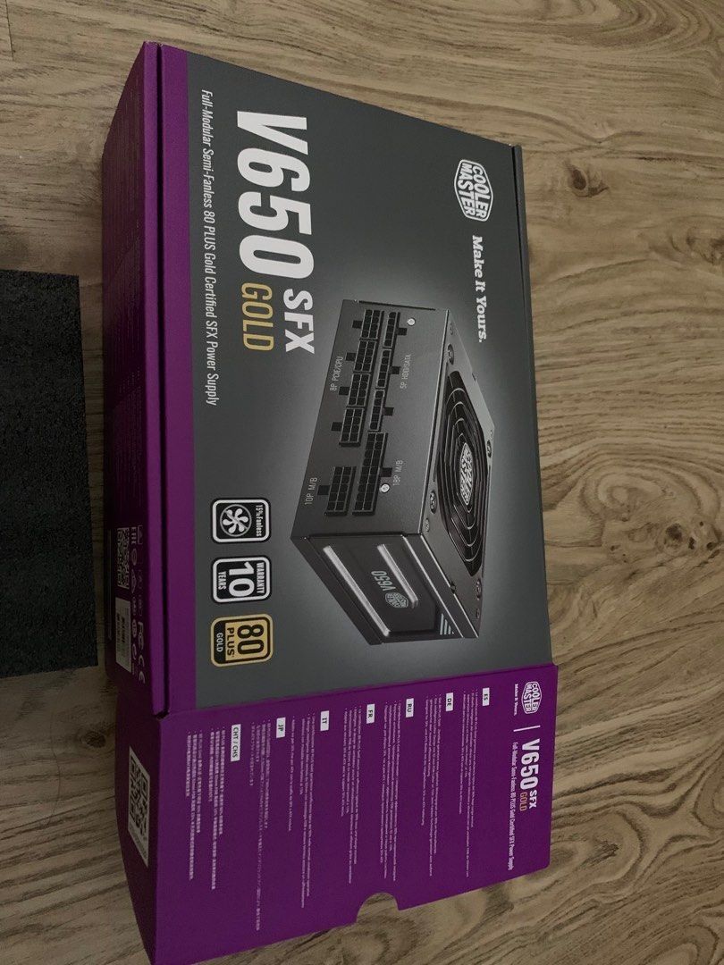 CoolerMaster V650 Gold SFX, Computers & Tech, Parts & Accessories ...