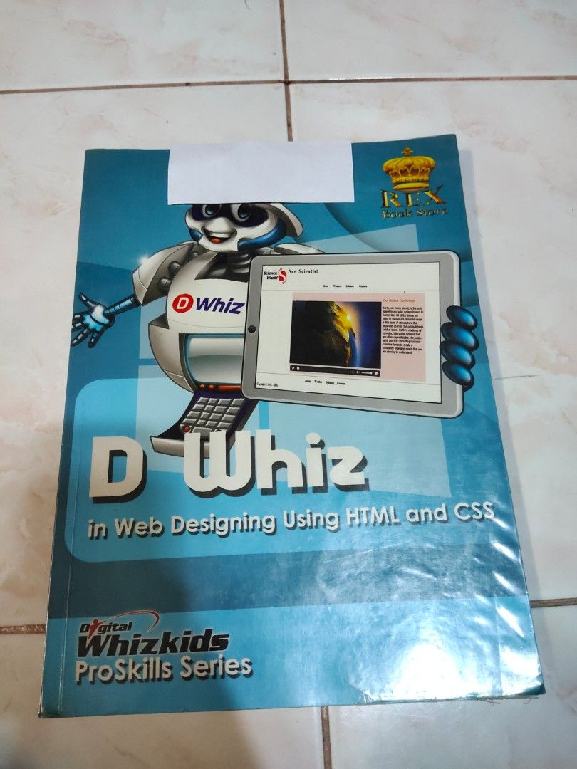 D Whiz in Web Designing Using HTML and CSS Rex Bookstore, Hobbies ...