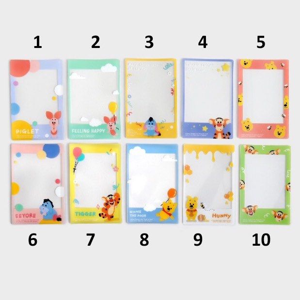 BT21 Daiso Official Line Friends Disney Photocard Frame Tingi, Hobbies ...
