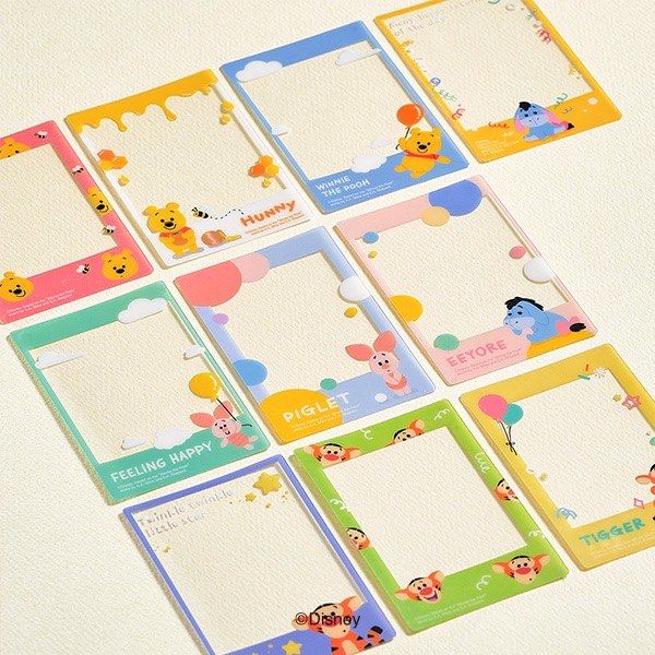 BT21 Daiso Official Line Friends Disney Photocard Frame Tingi, Hobbies ...