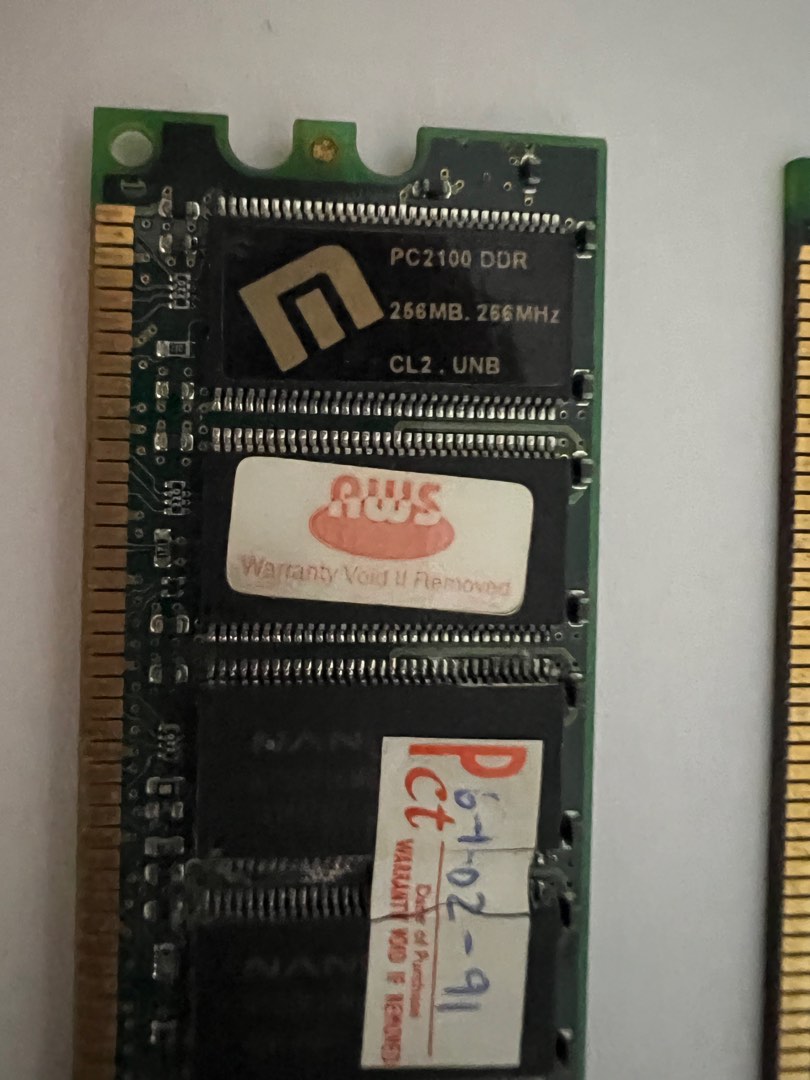 DDR PC 256MB Ram, Computers & Tech, Parts & Accessories, Computer Parts ...
