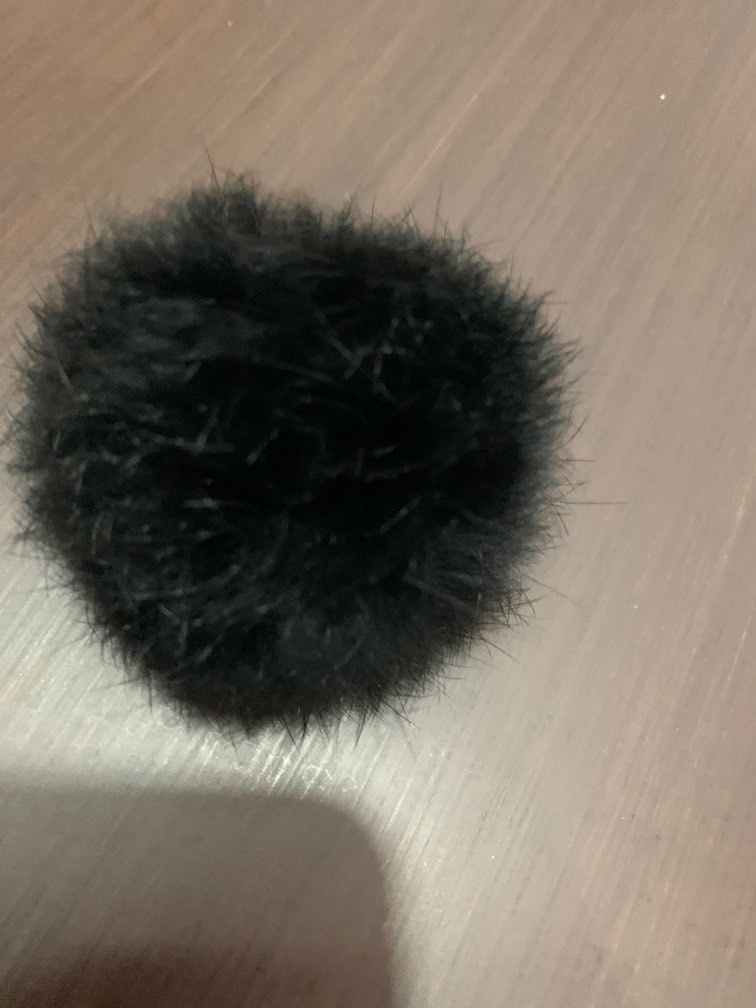 Decorative black puff ball, Women's Fashion, Watches & Accessories ...