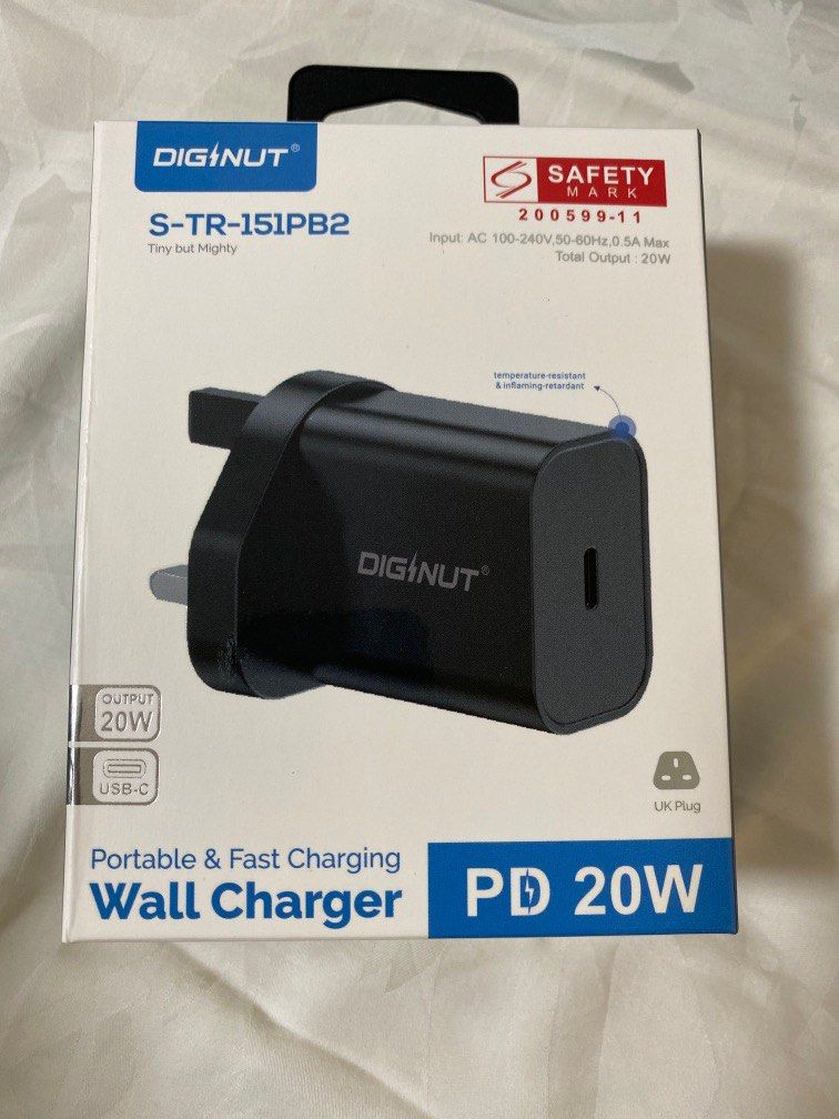 Diginut USB C Wall Charger PD 20W, Mobile Phones & Gadgets, Mobile ...