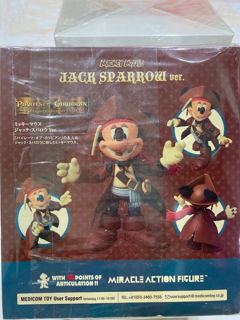 Disney Mickey Mouse jack sparrow figurine, Hobbies & Toys, Toys & Games ...