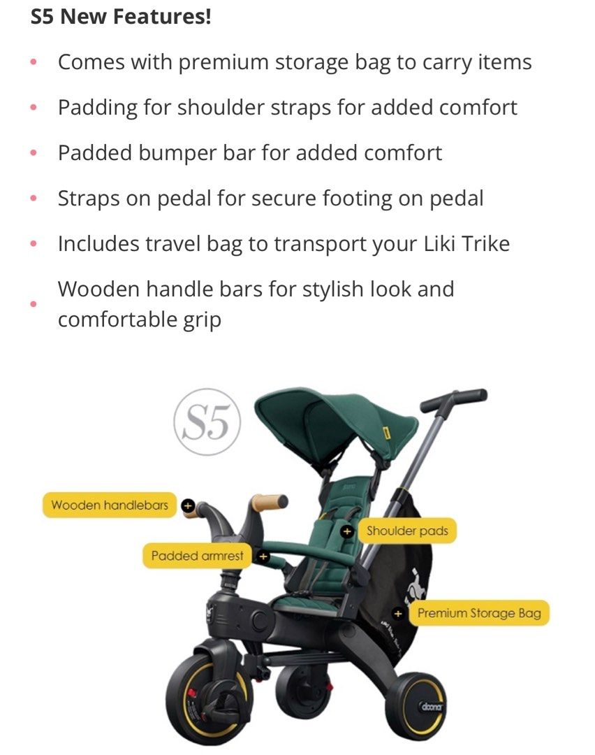 Doona Liki Trike S5, Babies & Kids, Going Out, Other Babies Going Out ...
