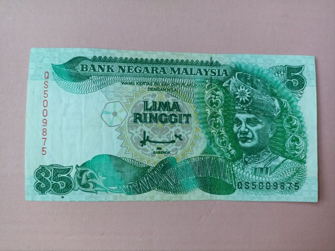 Duit Lama Malaysia Rm5 Siri 7, Hobbies & Toys, Collectibles & Memorabilia, Currency on Carousell