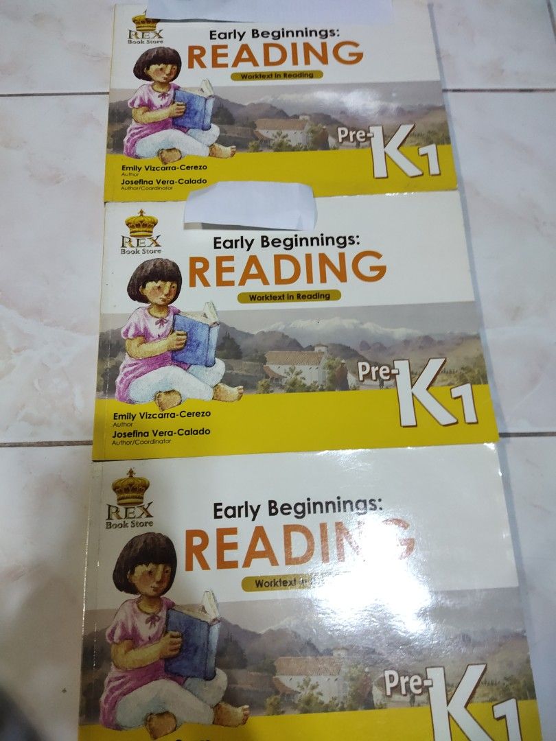 Early beginnings reading worktext in reading pre-kinder 1 Rex bookstore ...
