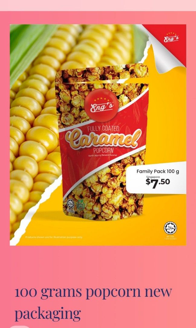 Eng caramel popcorn, Food & Drinks, Packaged & Instant Food on Carousell