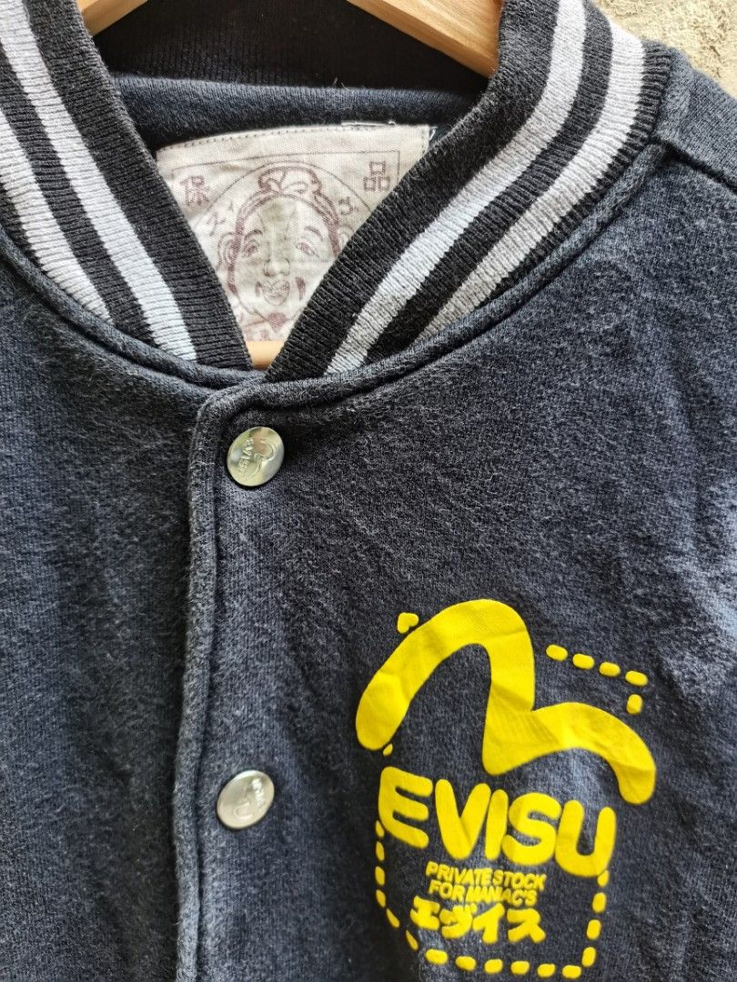 Evisu Varsity Jacket, Women's Fashion, Coats, Jackets and Outerwear on ...