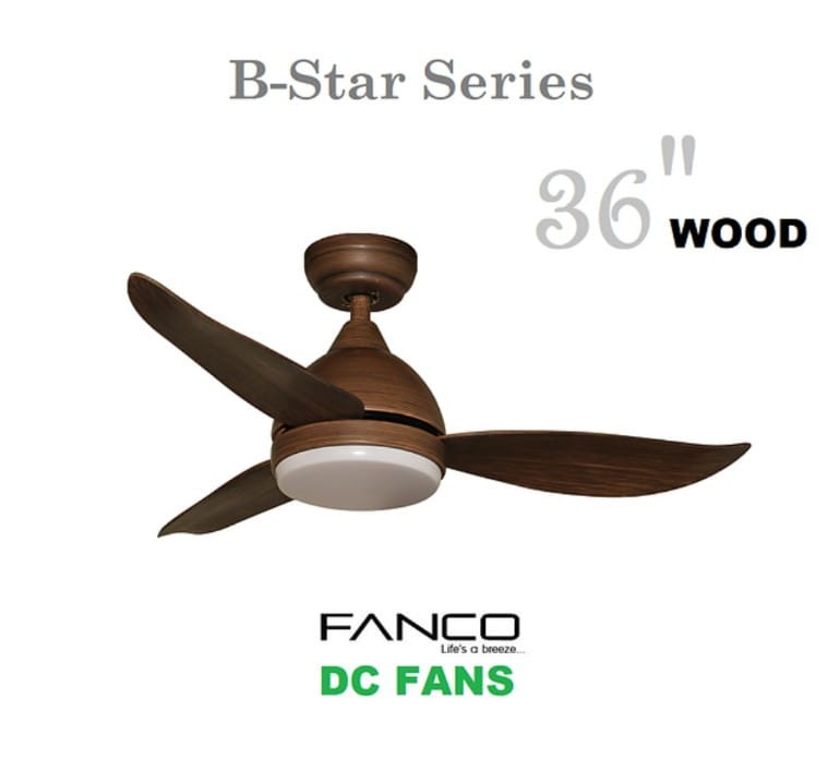 Fanco Ceiling fan with LED 24w light with 3 tones, Furniture & Home ...