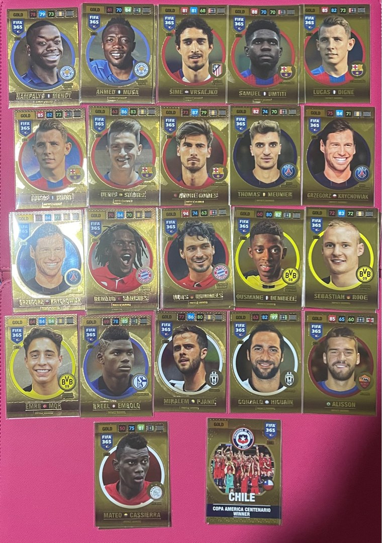 Fifa 365 Adrenalyn XL 2016-17 Impact Signing soccer cards. Not Match ...