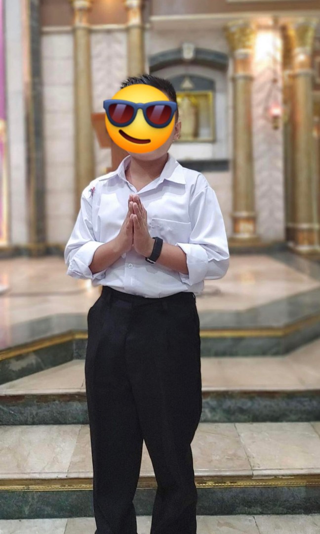 First Communion Slacks and Polo, Babies & Kids, Babies & Kids Fashion ...