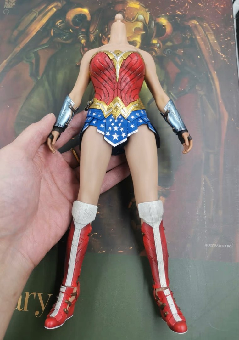 (FREE LOCAL POSTAGE) DC JUSTICE LEAGUE HOT TOYS 1/6 SCALE MMS506 WONDER WOMAN COMIC CONCEPT ...