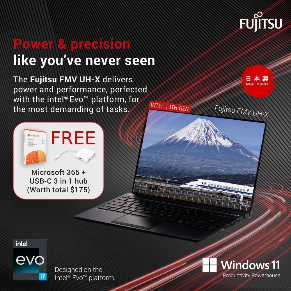 Fujitsu UH-X i7-1360P - 13th generation, Computers & Tech, Laptops & Notebooks on Carousell