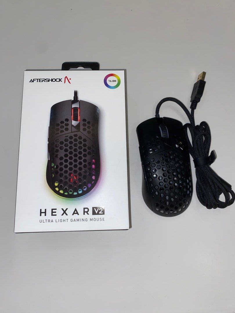 Gaming Mouse Aftershock Hexar v2 Ultra Light Gaming Mouse, Computers ...